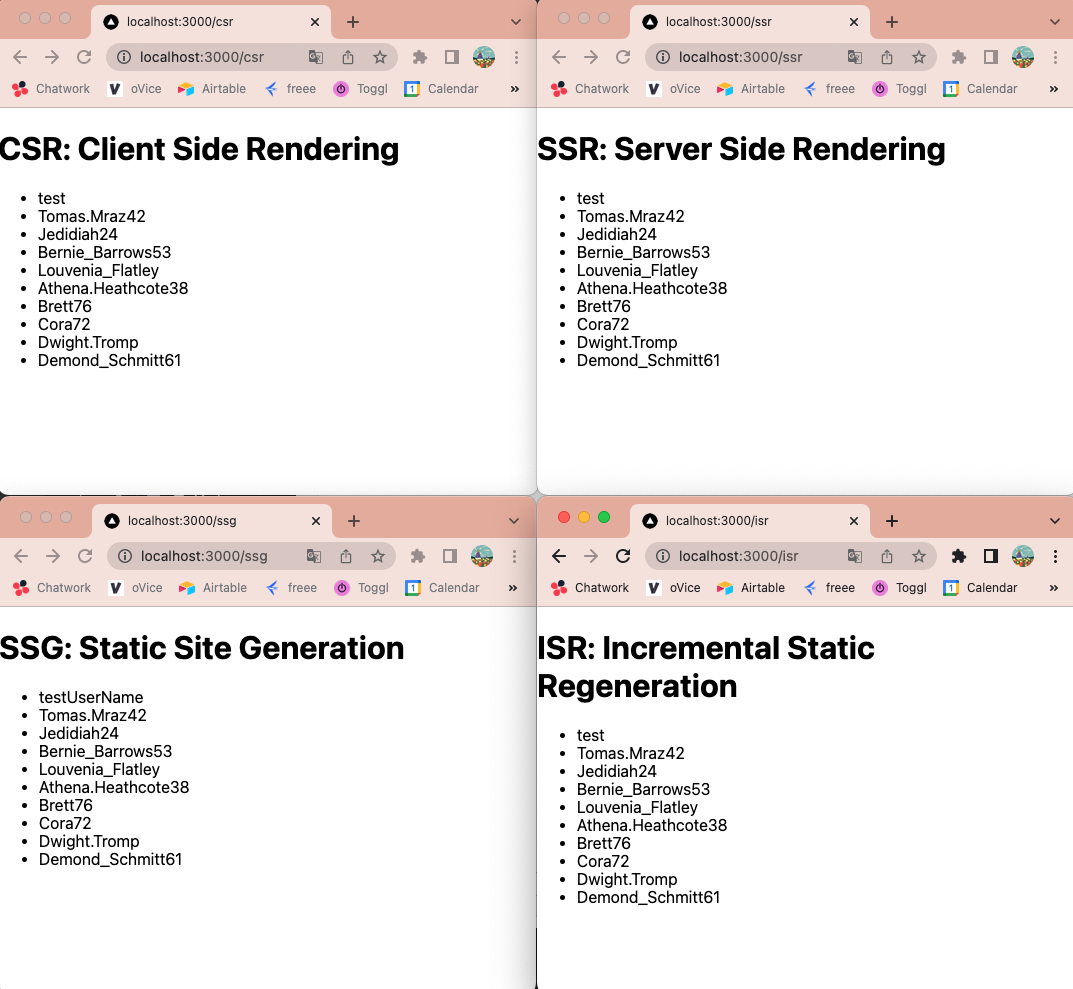 [Next.js]SSG/CSR/SSR/ISRの違いとそれぞれ実際動かしてみた |Blog|スターフィールド株式会社